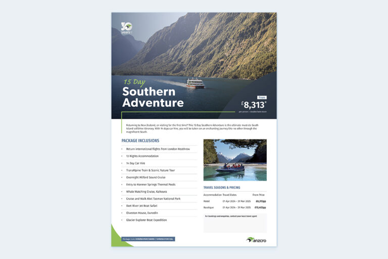 15 Day Southern Adventure | ANZCRO