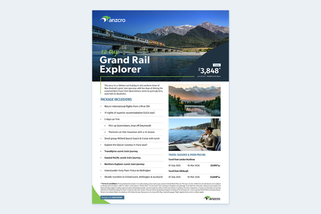 12 Day Grand Rail Explorer | ANZCRO